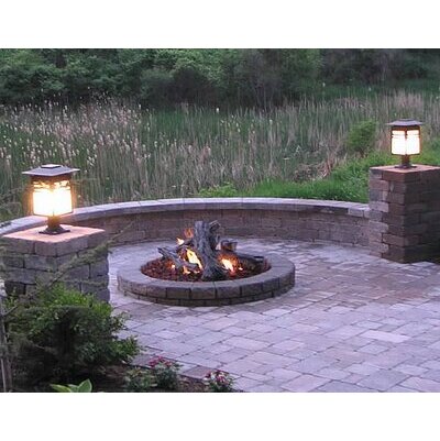 Deluxe 31 Inch Fire Pit Kit with Electronic Ignition 250,000 BTU ...
