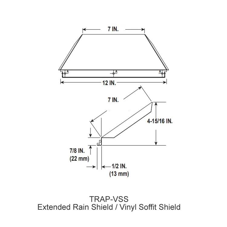 Rain / Vinyl Soffit Shield for DVP & SLP Series Pipe : | Fine's Gas