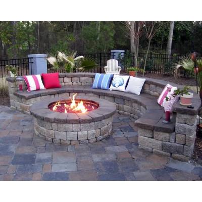 Deluxe 31 Inch Fire Pit Kit with Electronic Ignition 250,000 BTU ...