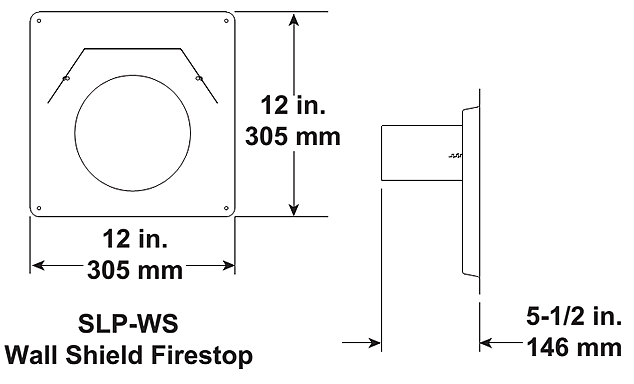 Wall Firestop For SLP Series Direct Vent Pipe | Fine's Gas